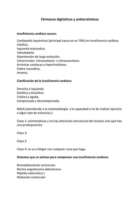 Fármacos digitalicos y antiarritmicos | Dra.xmed☞📚🔬📄📒📓📔📕📖📘📔📑📙 | uDocz