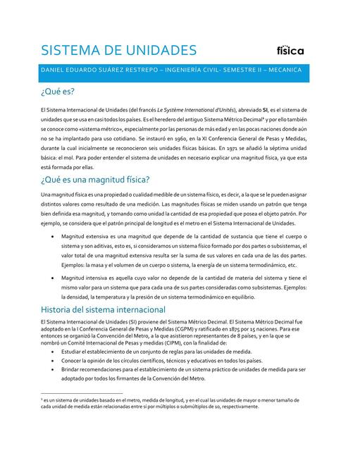 Medición y sistemas de unidades en medicina | Aprende Todo de Medicina | uDocz