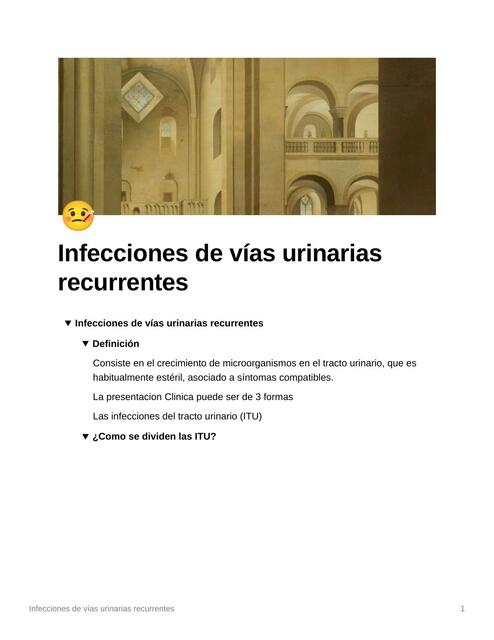 Infecciones de vías urinarias recurrentes | Luis Esquivel Peña | uDocz