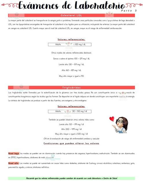 Exámenes de laboratorio. | uDocz