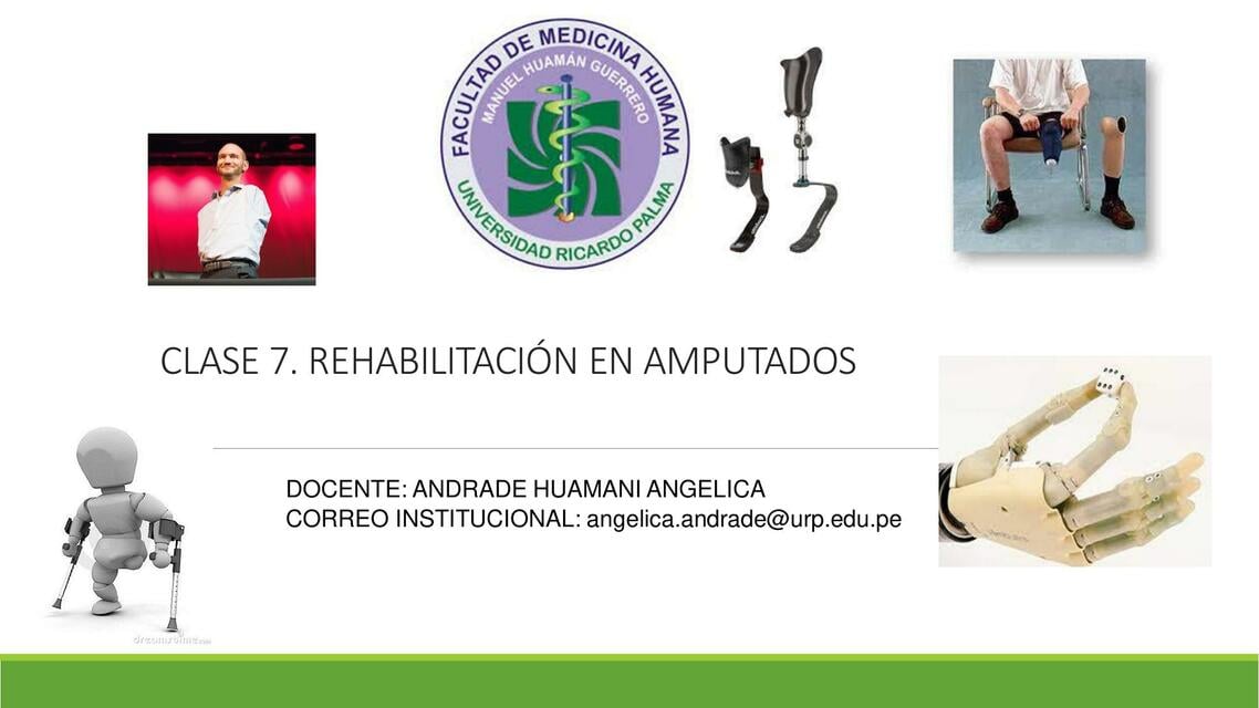 Rehabilitación En Amputados | Dra. Lulú | uDocz