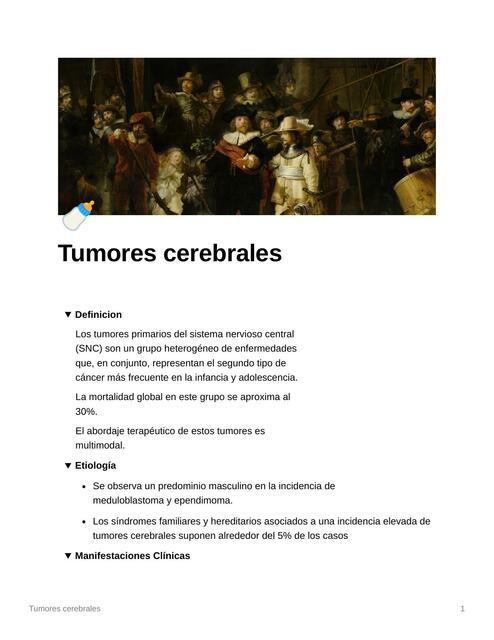 Tumores cerebrales | Luis Esquivel Peña | uDocz