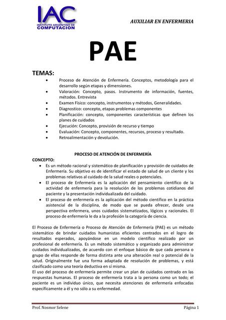 PAE | Celeste Ramírez | uDocz