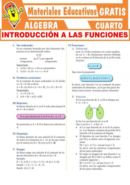 Introducción a las Funciones Para Cuarto Grado | JOSE MONROY | uDocz