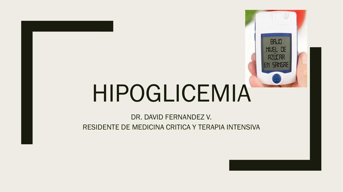 Hipoglicemia