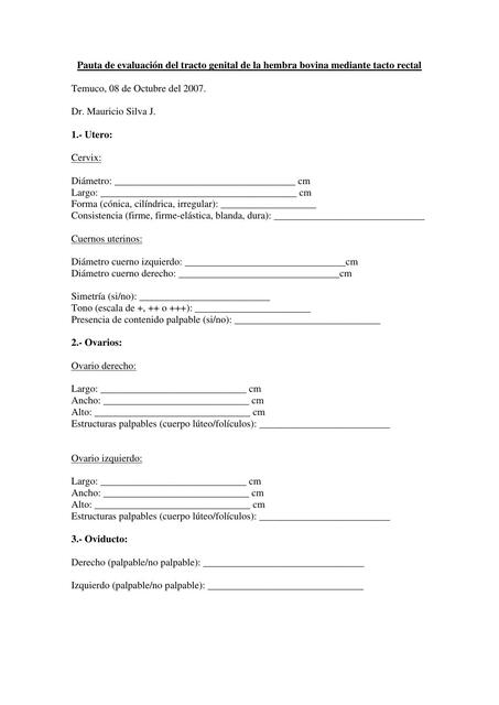 Guía de práctico Tacto Rectal 1 | Javiera Hernriquez | uDocz