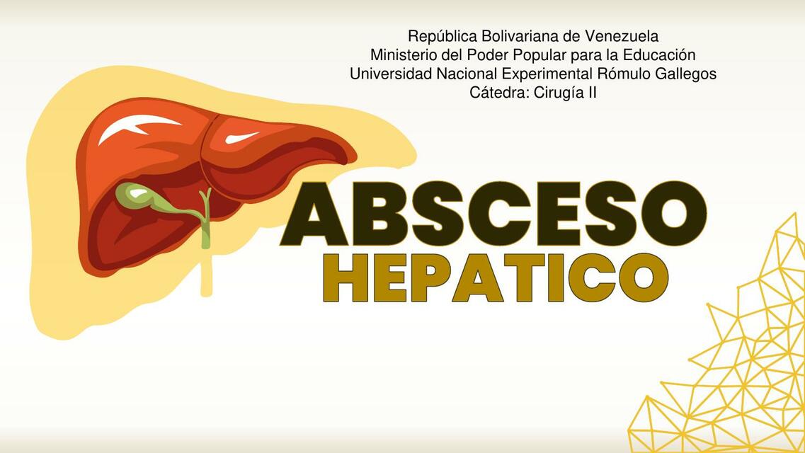 Absceso Hepático | Escuela medica | uDocz