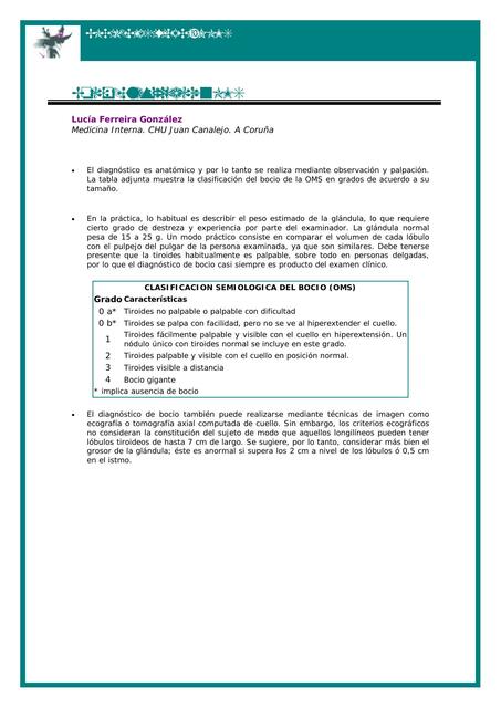 Bocio | Escuela medica | uDocz