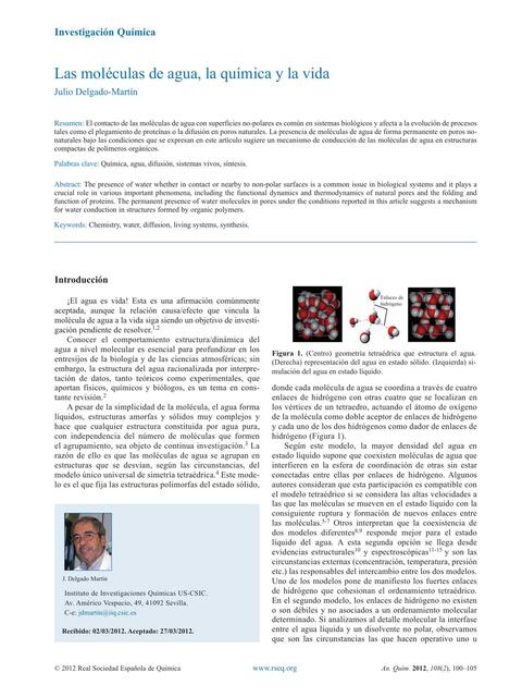 El Agua: Estructura molecular. | Aprende Todo de Medicina | uDocz