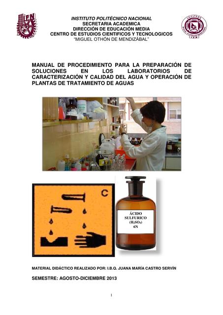 Preparación de soluciones | Aprende Todo de Medicina | uDocz