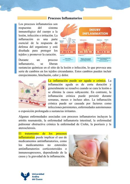 Procesos Inflamatorios | YUDOC.ORG | uDocz