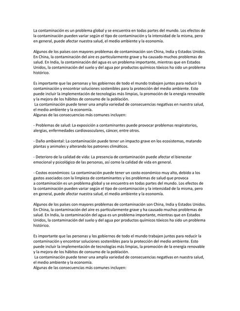 La Contaminación | Aleli custodio | uDocz