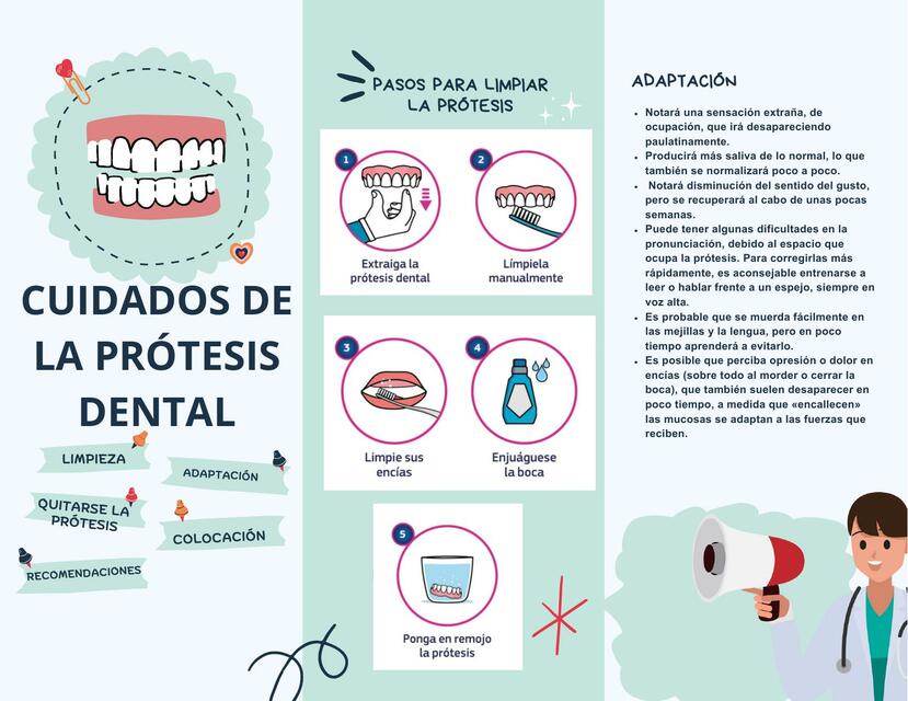 Cuidados de la Prótesis Dental | GABRIELA DEL CISNE TAPIA SALINAS | uDocz
