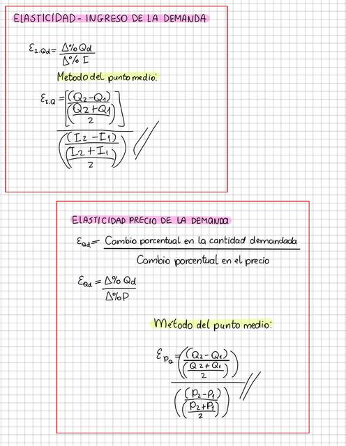 Fórmula de elasticidades | Isidora Medina Castro | uDocz