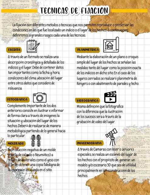 Técnicas de Fijación en el Lugar de los Hechos | Forensic Studygram | uDocz