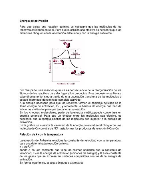 Energía de activación | Aprende Todo de Medicina | uDocz