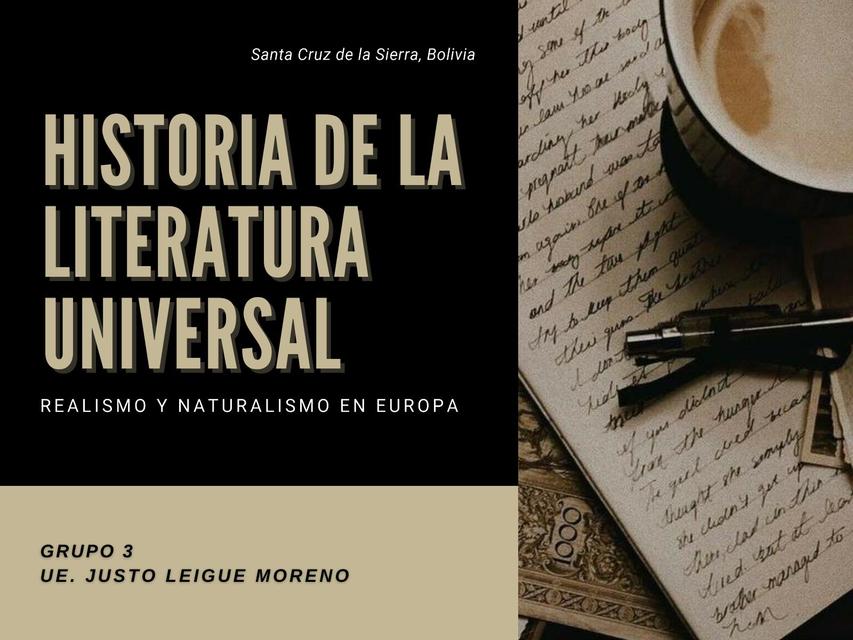 Historia de la Literatura Universal | Kamila Leon | uDocz