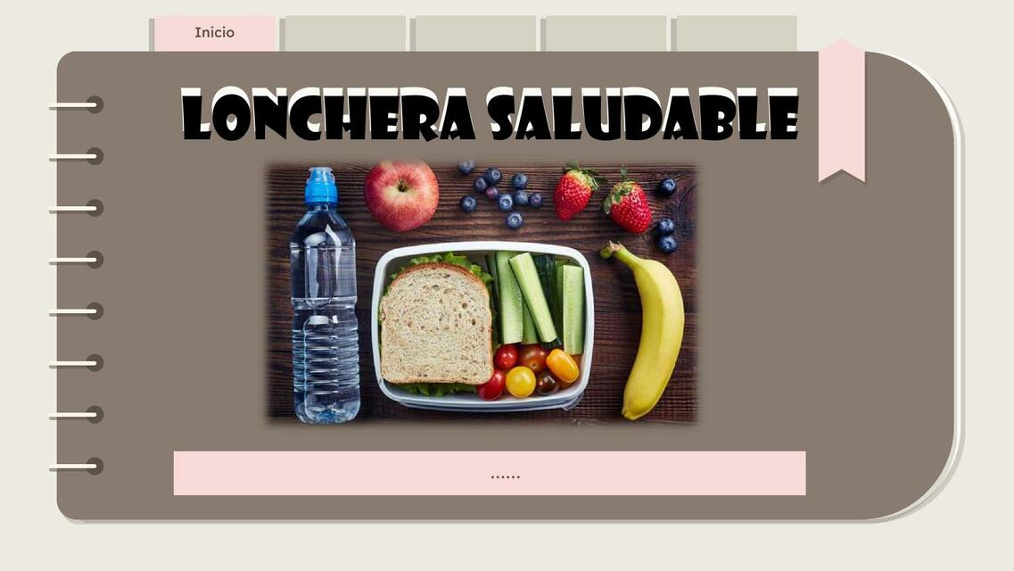 Lonchera saludable | ENFERMERIA | uDocz