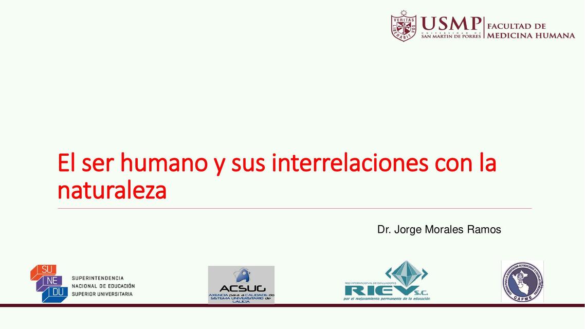 El Ser Humano y sus Interrelaciones con la Naturaleza | Dionisia ...