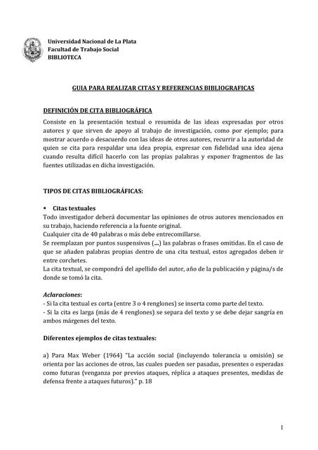 Guía para Realizar Citas y Referencias | casarta | uDocz