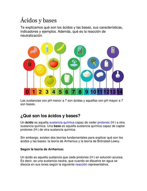 Propiedades ácido-base | Aprende Todo de Medicina | uDocz