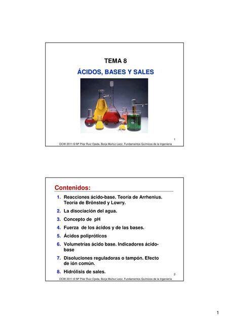 Propiedades ácido-base | Aprende Todo de Medicina | uDocz