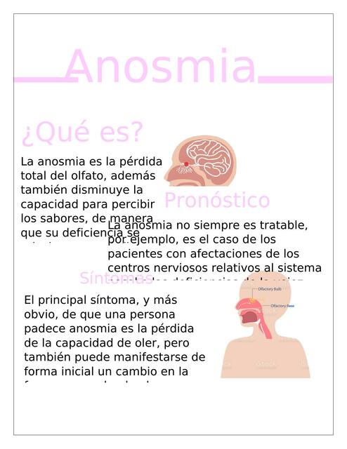 Anosmia | valentina | uDocz