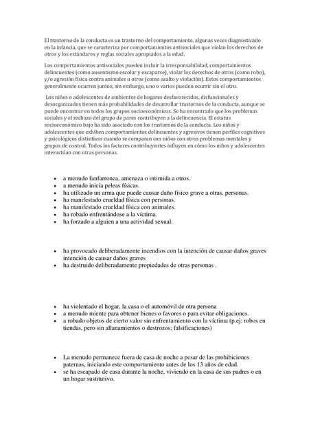 El trastorno de la conducta | Ruth Robles | uDocz