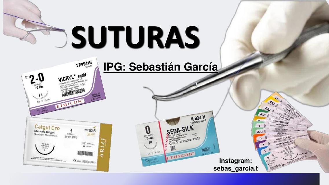 Suturas | Medicina Con Sebas | uDocz