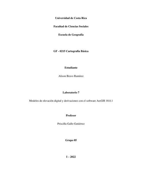 GF - 0215 Cartografía Básica | Alison | uDocz