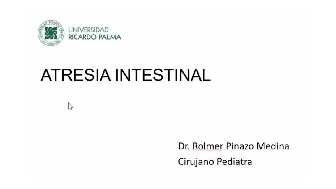 Atresia Intestinal | Dra. Lulú | uDocz