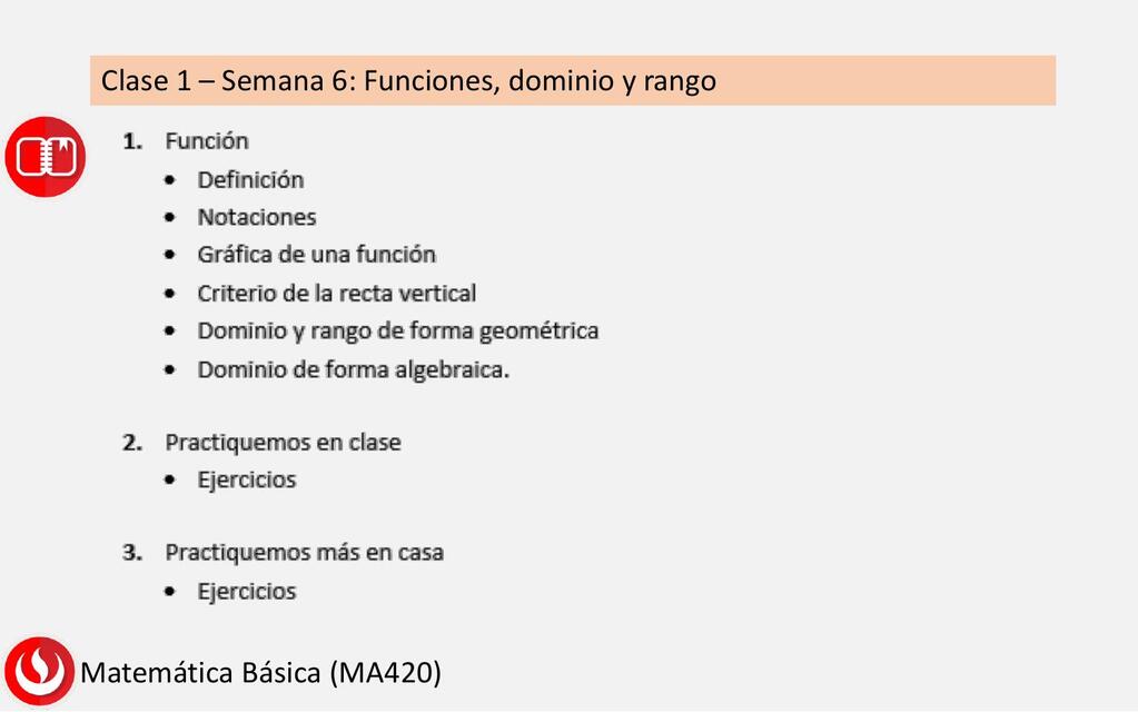 Funciones Dominio Y Rango Sebastián Lévano Udocz