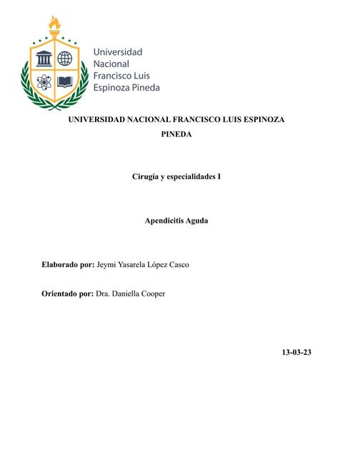 Flashcards de Apendicitis Aguda | Por Jeymi yasarela López casco | uDocz