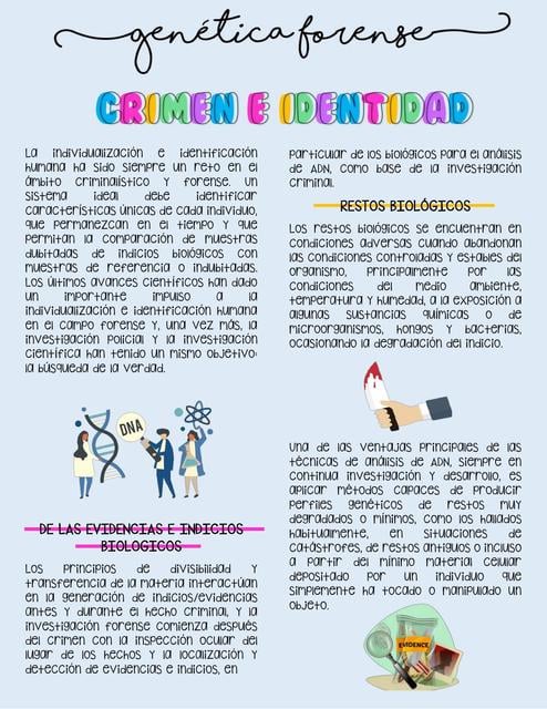 Genética forense Crimen e identidad | Forensic.notes | uDocz