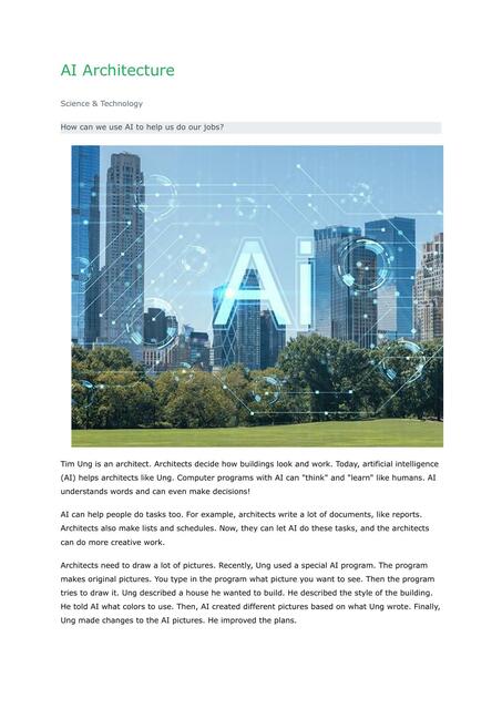 Reading AI Architecture | greyssnic | uDocz