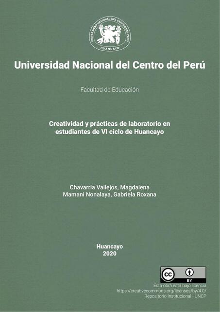 Creatividad y prácticas de laboratorio | mary quispe mamani | uDocz