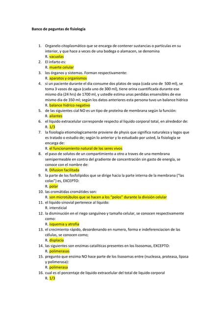 Examen final de fisiologia | Fabiola Mayra Encinas Aguilar | uDocz