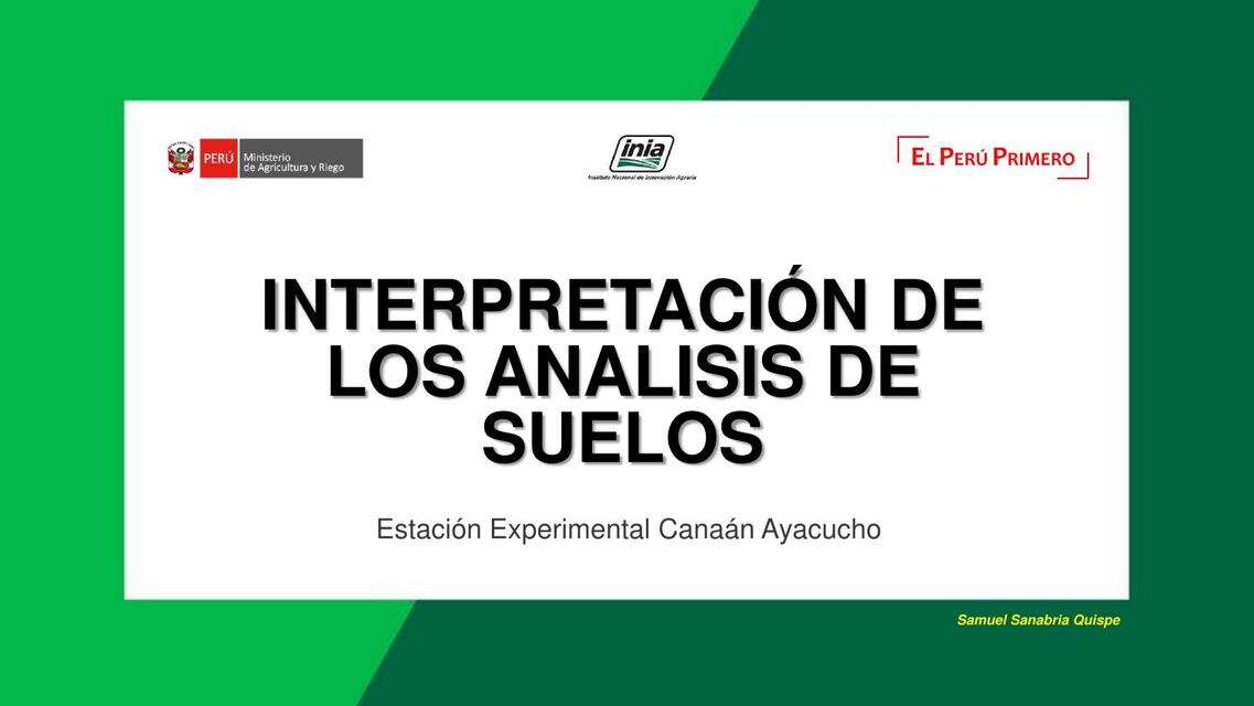 Interpretación de los Análisis de Suelos | Samuel | uDocz