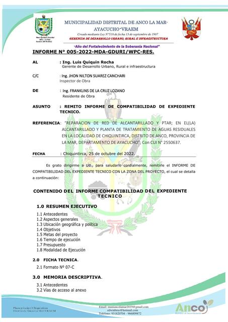 Informe | JAVIER ROJAS FLORES | uDocz