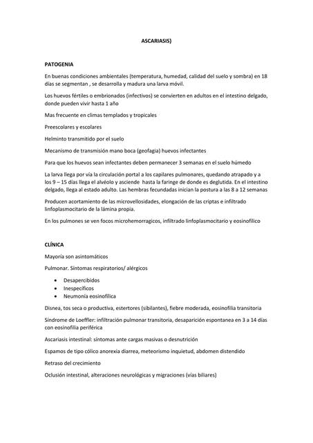 Ascariasis | DANNA SOFIA CABRERA SOSA | uDocz