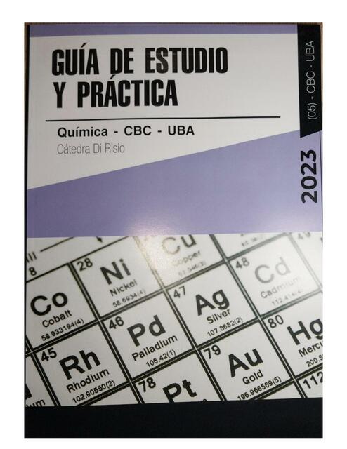 Guía de Estudio y Práctica- Química | diarrea culo | uDocz