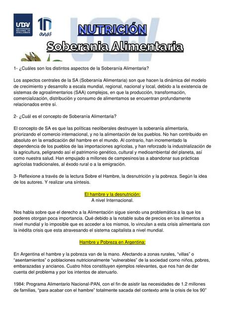 Soberania alimentaria | Candylu_____study | uDocz