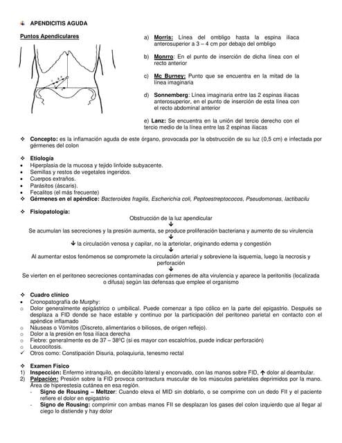 Apendicitis aguda | RoseMedScience ( Rose Mary Favier ) | uDocz