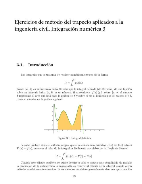 Ejercicios de método del trapecio aplicados a la ingeniería civil | Ingenierías, materia y más ...