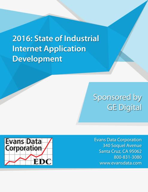 2016 State Of Industrial Internet Application Development | Lucas ...