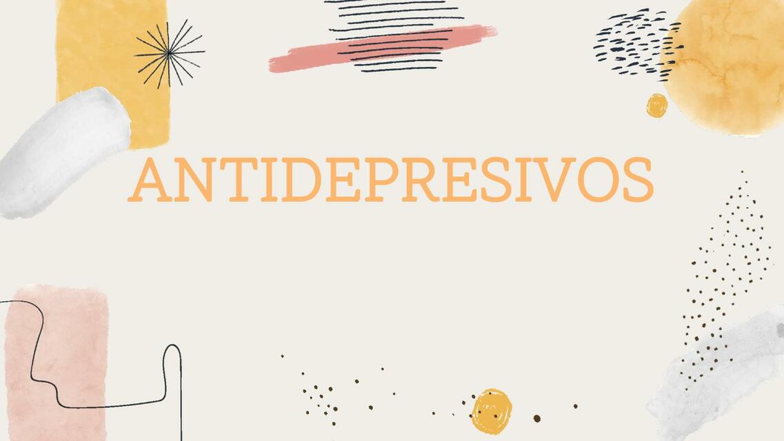 Antidepresivos | MiddleMedic | uDocz
