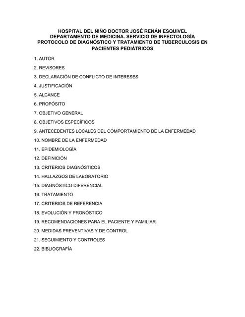 Protocolo de diagnostico y manejo de tuberculosis | peon chavez | uDocz