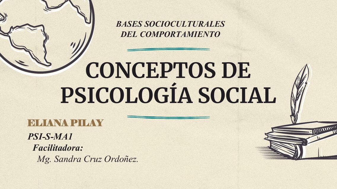 Conceptos De Psicología Social | Eliana Pilay | uDocz