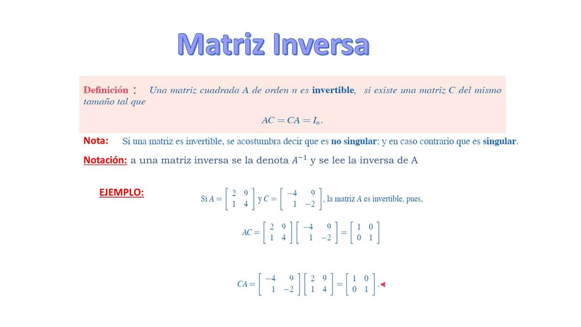 4 Matriz Inversa | Study Ingenieros | uDocz