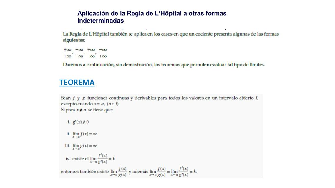 Regla L hospital | Study Ingenieros | uDocz